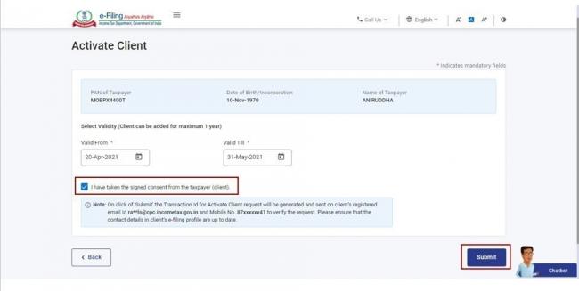 View Client Details (by ERIs) > User Manual | Income Tax Department
